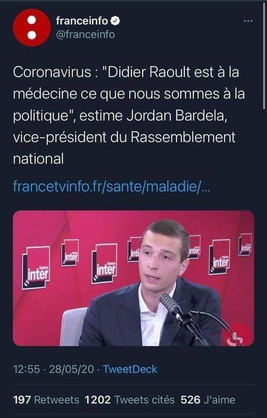 (Piqûre de) Rappel de cette magnifique déclaration du n°2 du RN | Scrolller