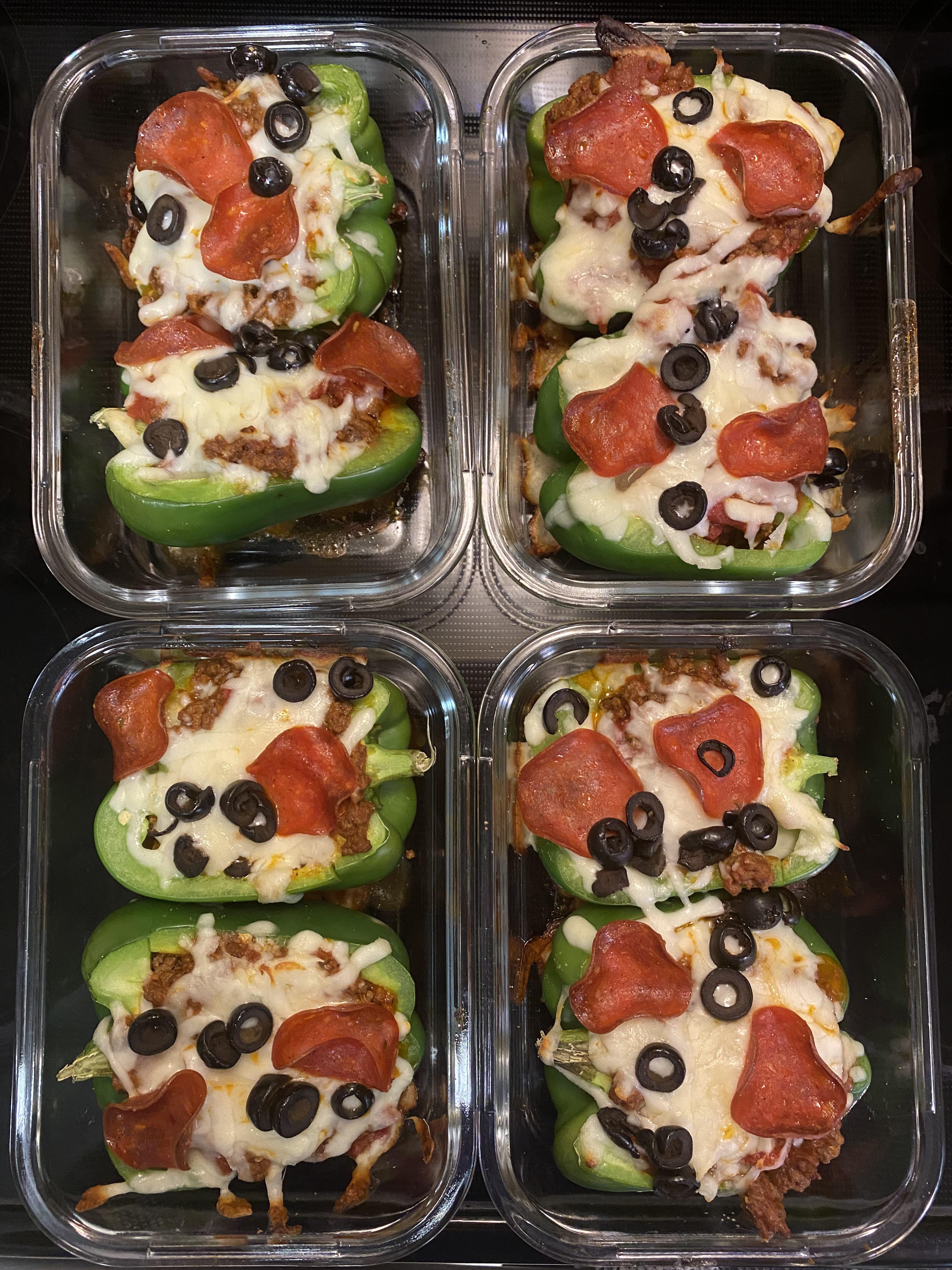 Pizza stuffed peppers | Scrolller