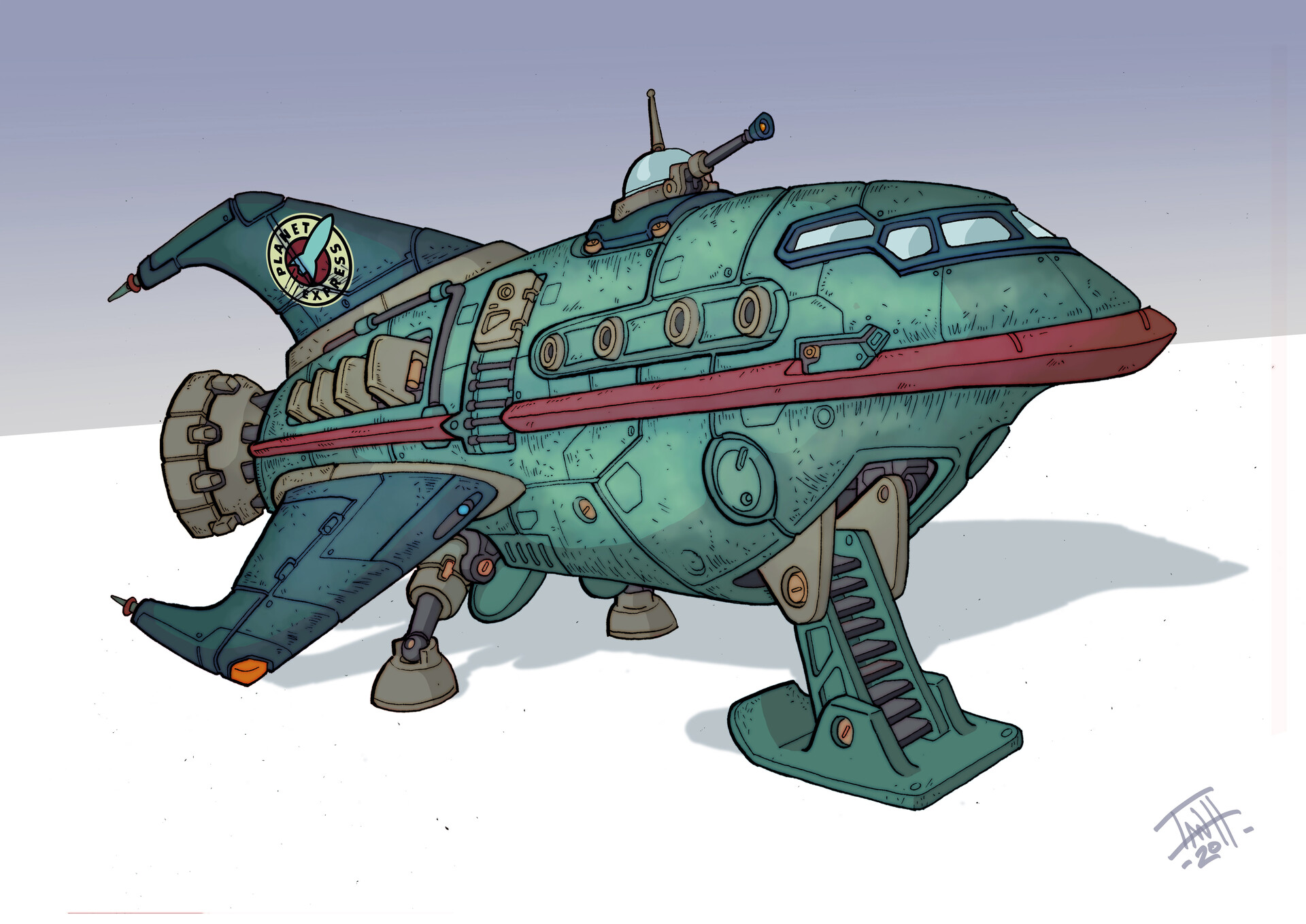 Planet Express Ship by Ian Harrison | Scrolller