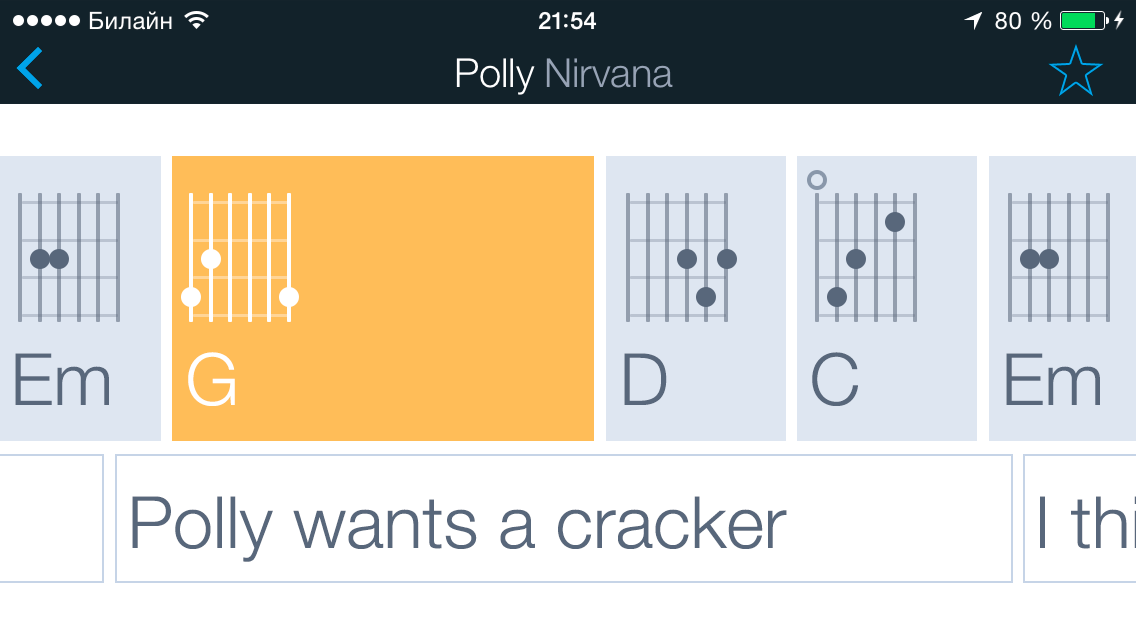 Play guitar chords like karaoke! My concept :-) | Scrolller