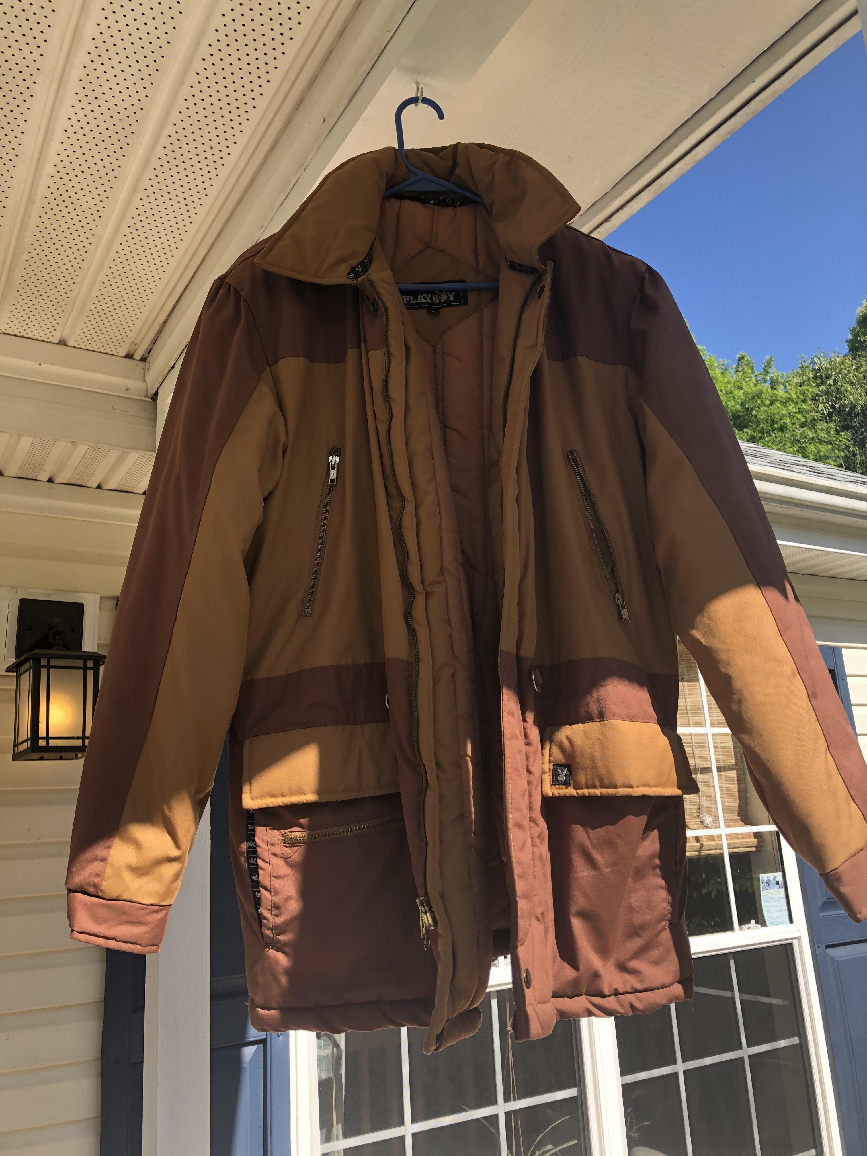 Playboy XL coat. Does anyone have information on this thrift find? | Scrolller