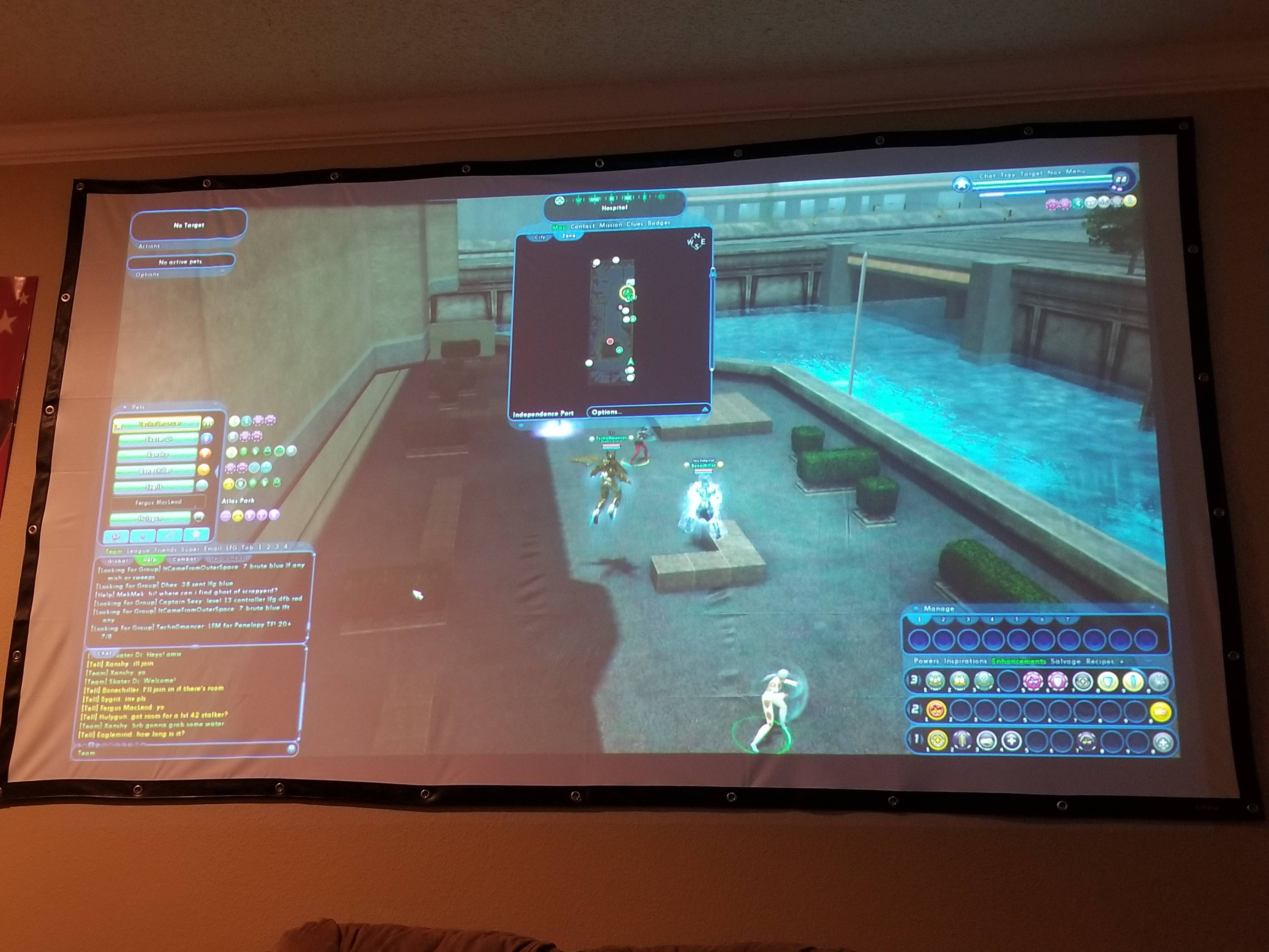 Playing CoH the way it's meant to be played on a projector | Scrolller