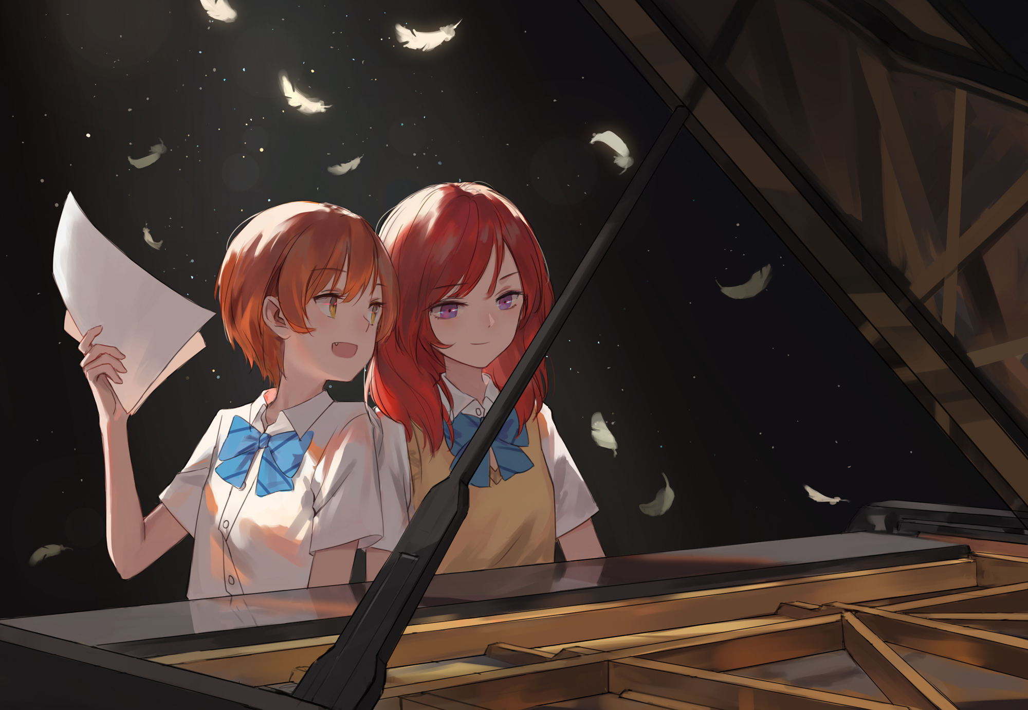 Playing piano [Love Live!] | Scrolller