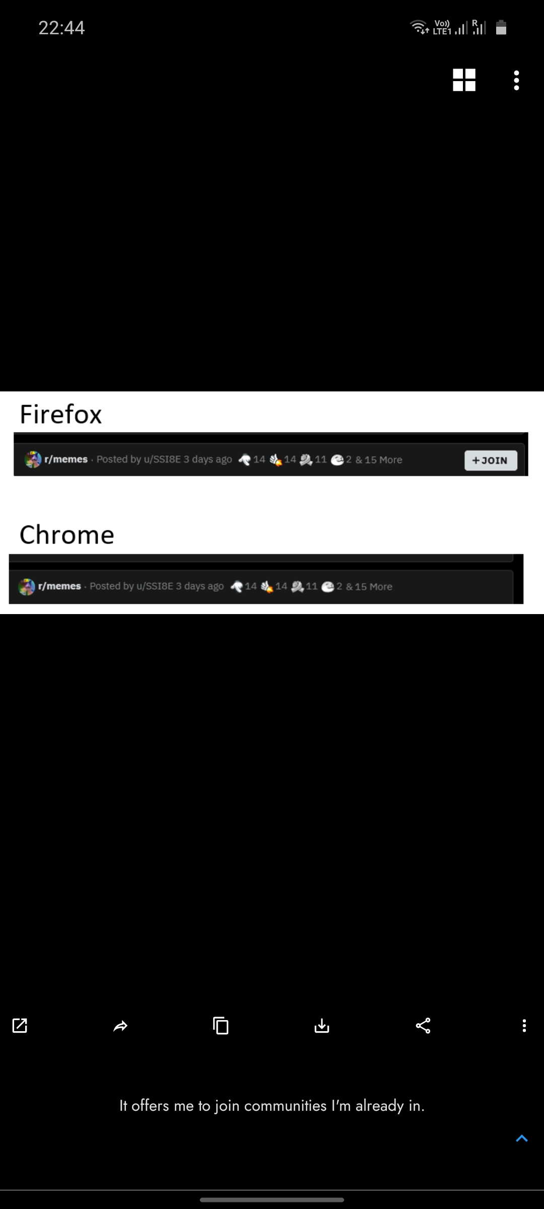 Please show the image captions without separately swiping up for it. | Scrolller
