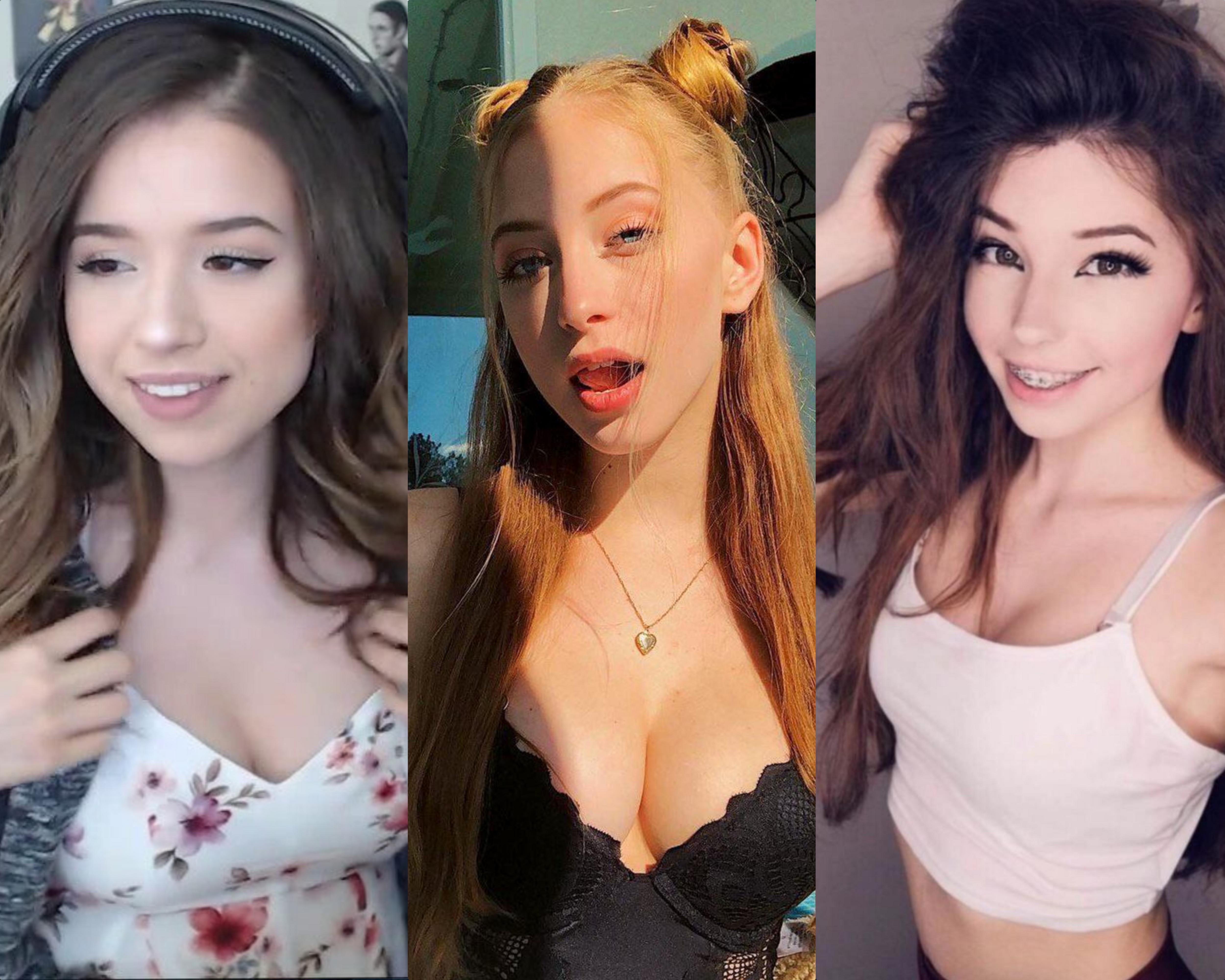 Pokimane, Sophia Diamond, Belle Delphine. | Scrolller