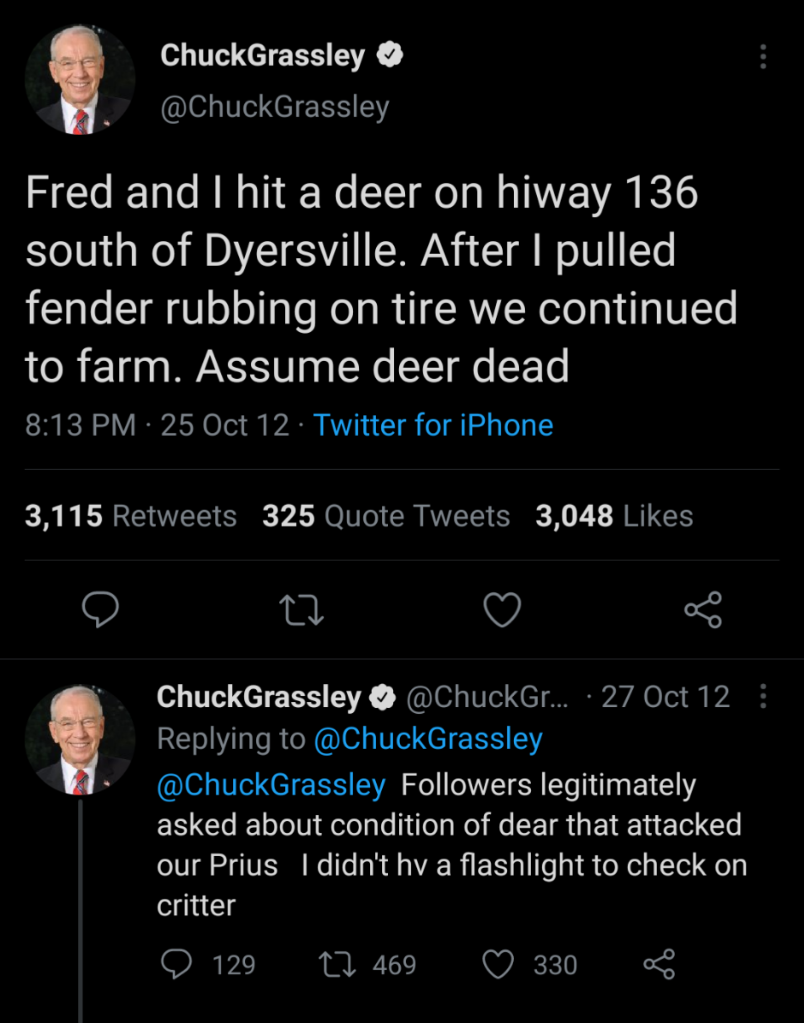 Poor Chuck caught slipping. | Scrolller