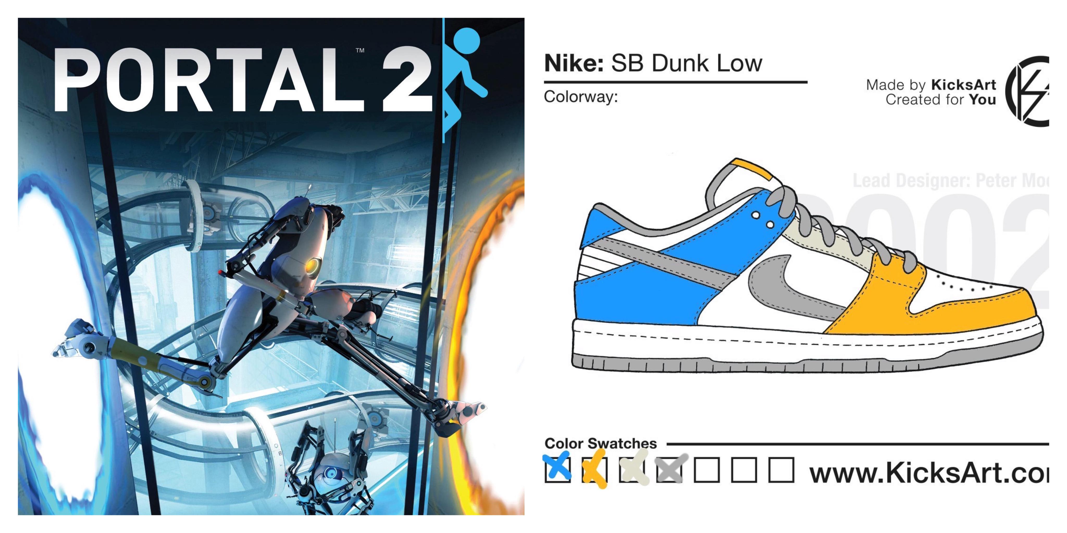 Portal inspired Nike SB Dunks | Scrolller