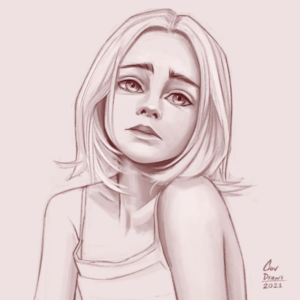 Portrait practice, Me, Digital, 2021 | Scrolller