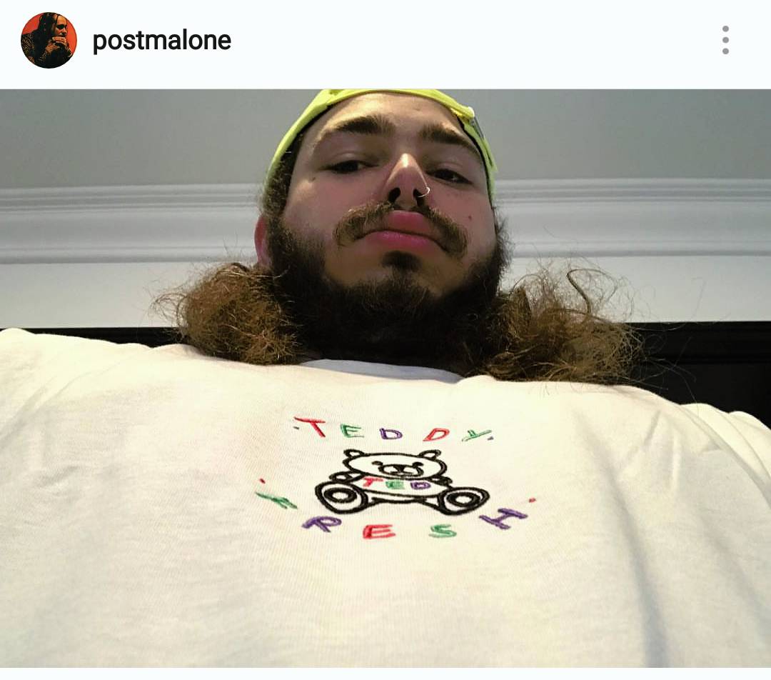 Post Malone reppin Teddy fresh | Scrolller