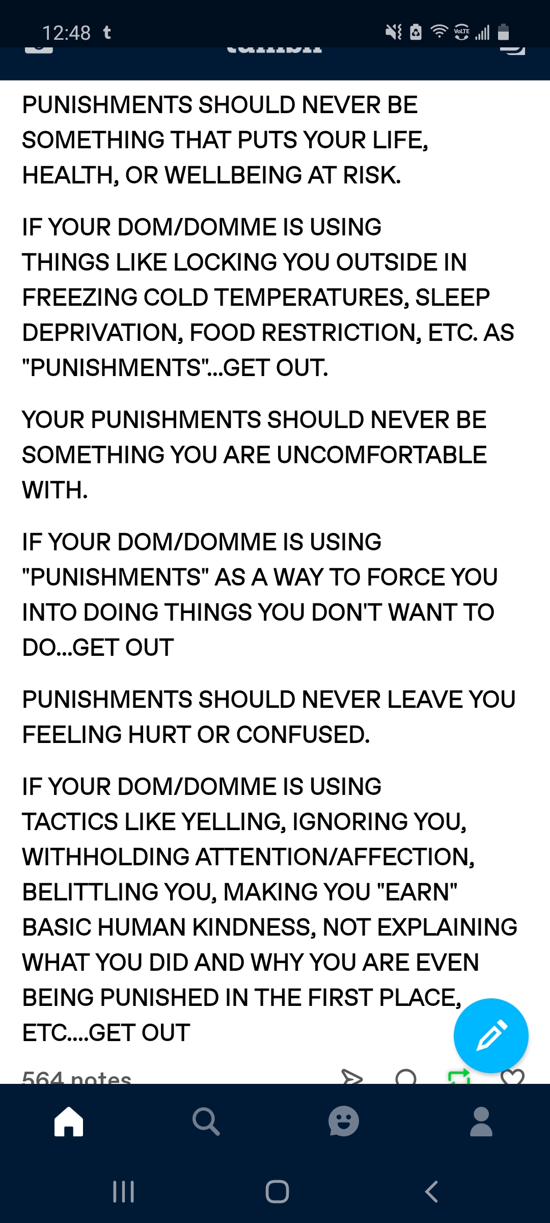 Discover more like Ddlg: Post on tumblr on what is not good punishment https://onelittlekingdom ...