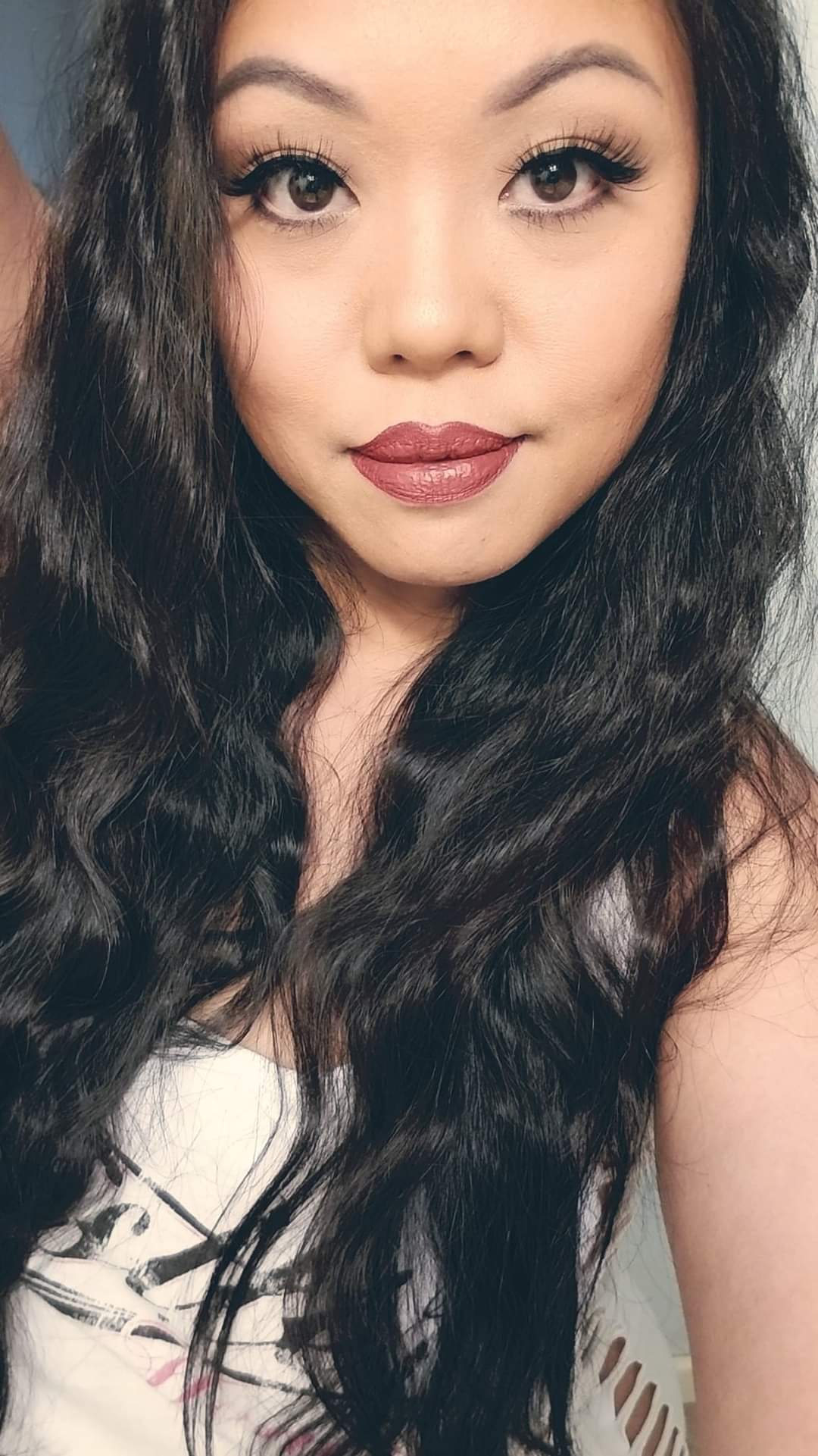 Posted a day ago with no makeup & now with makeup. 😝 of course no edits. Don't have time for ...