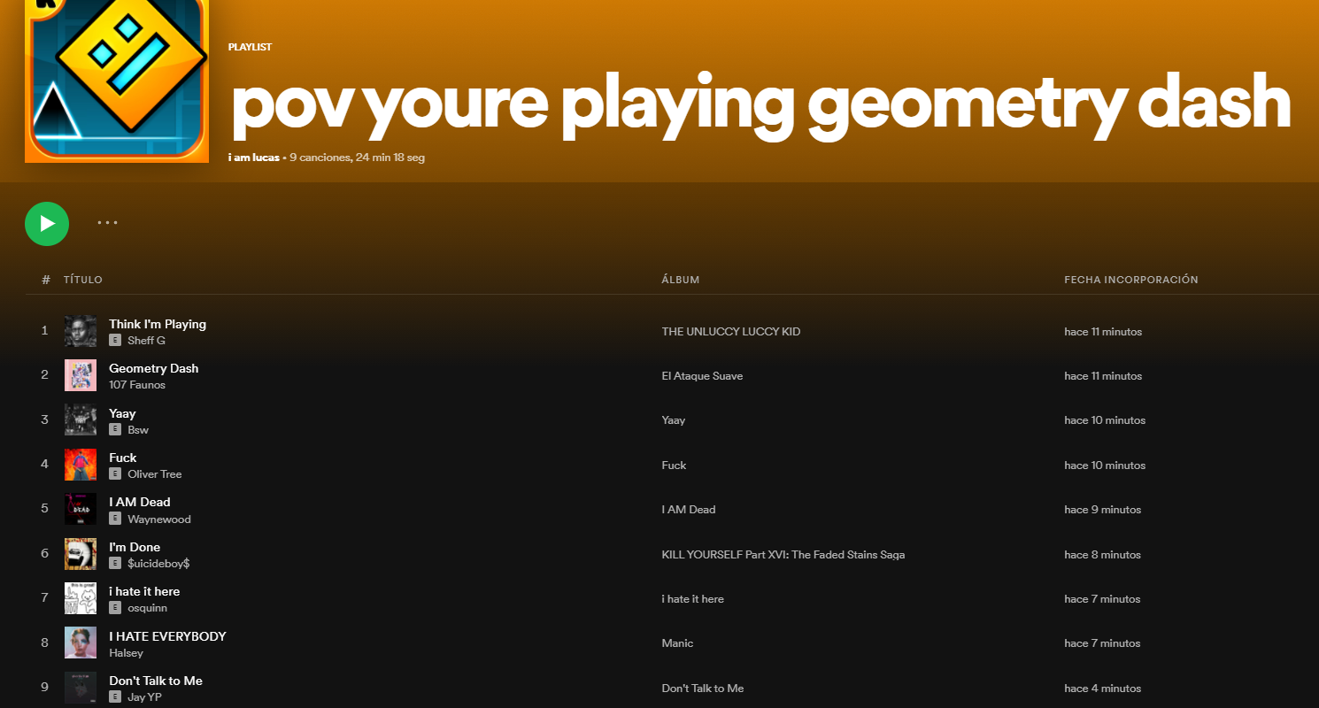 pov youre playing geometry dash | Scrolller