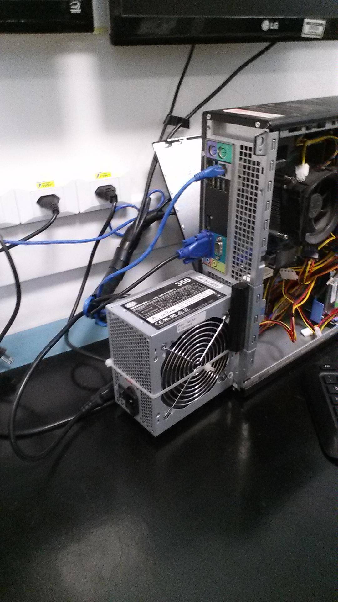 power supply burned and there was no other in the same size | Scrolller