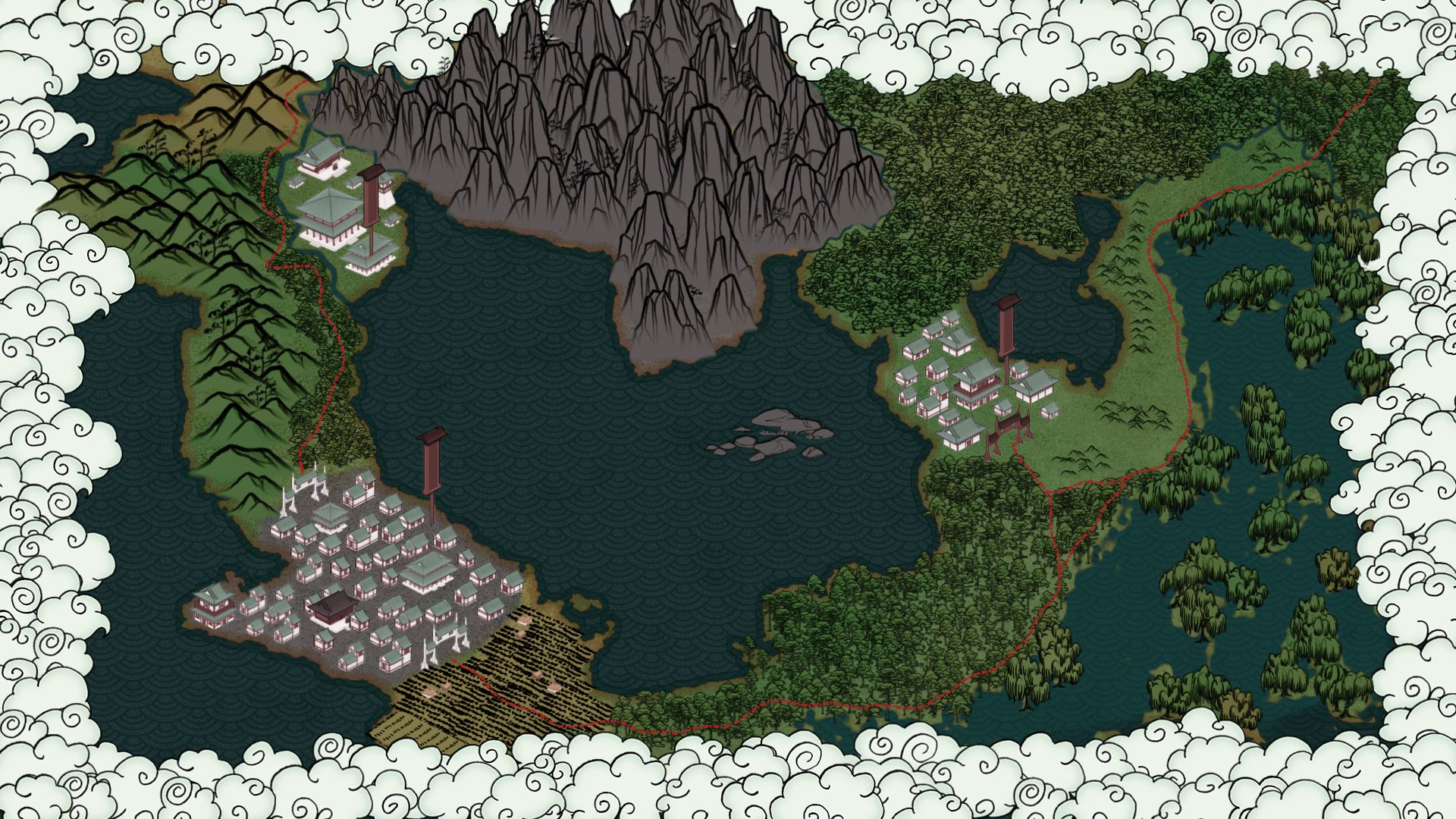 Practicing making feudal Japanese maps, here a province map i made. | Scrolller