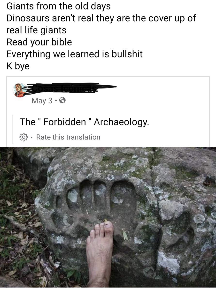 Prehistoric giant animals? Nah! Biblical giant people? Yeah! | Scrolller