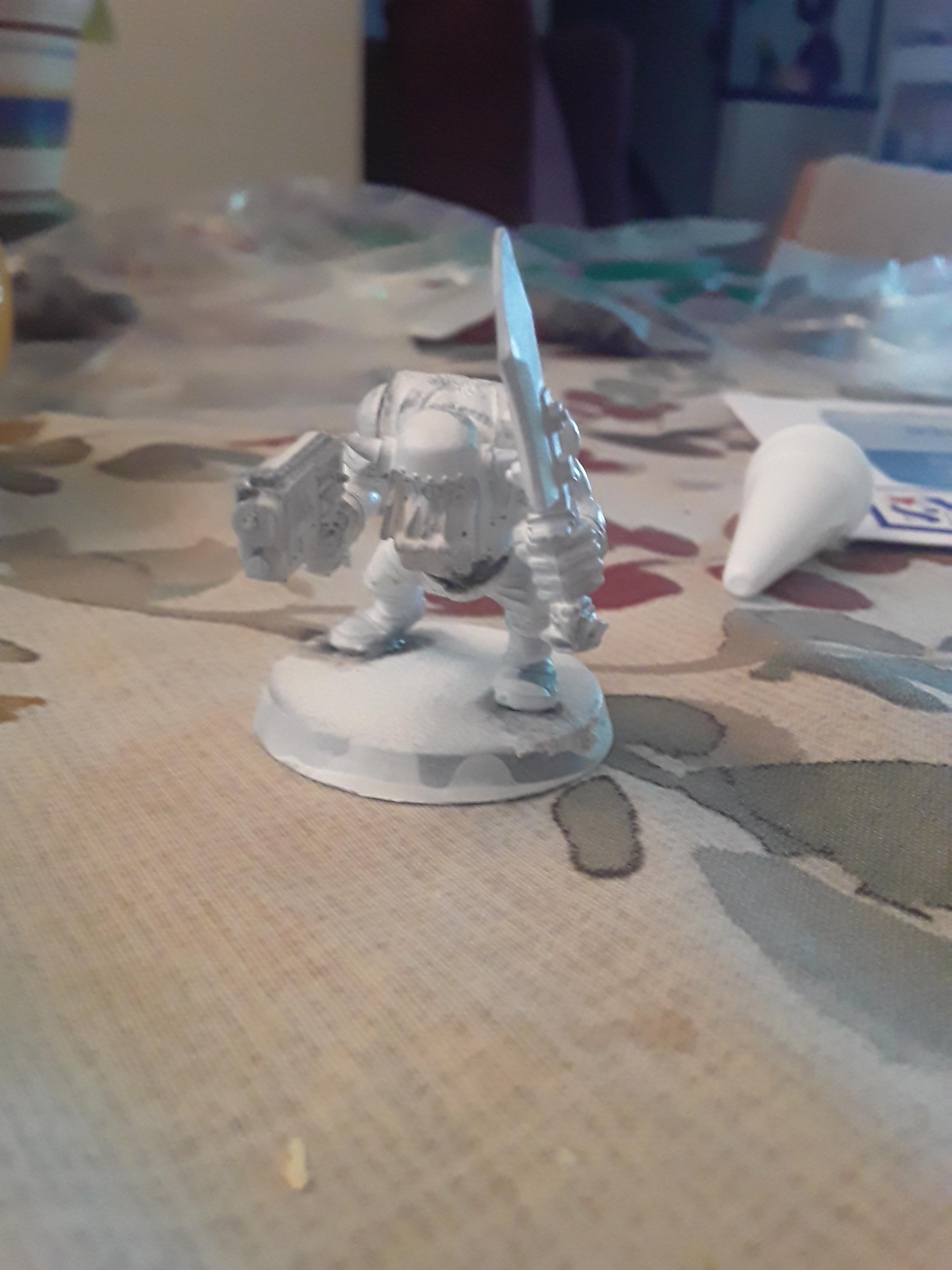 primed and glued my first ork boy! | Scrolller