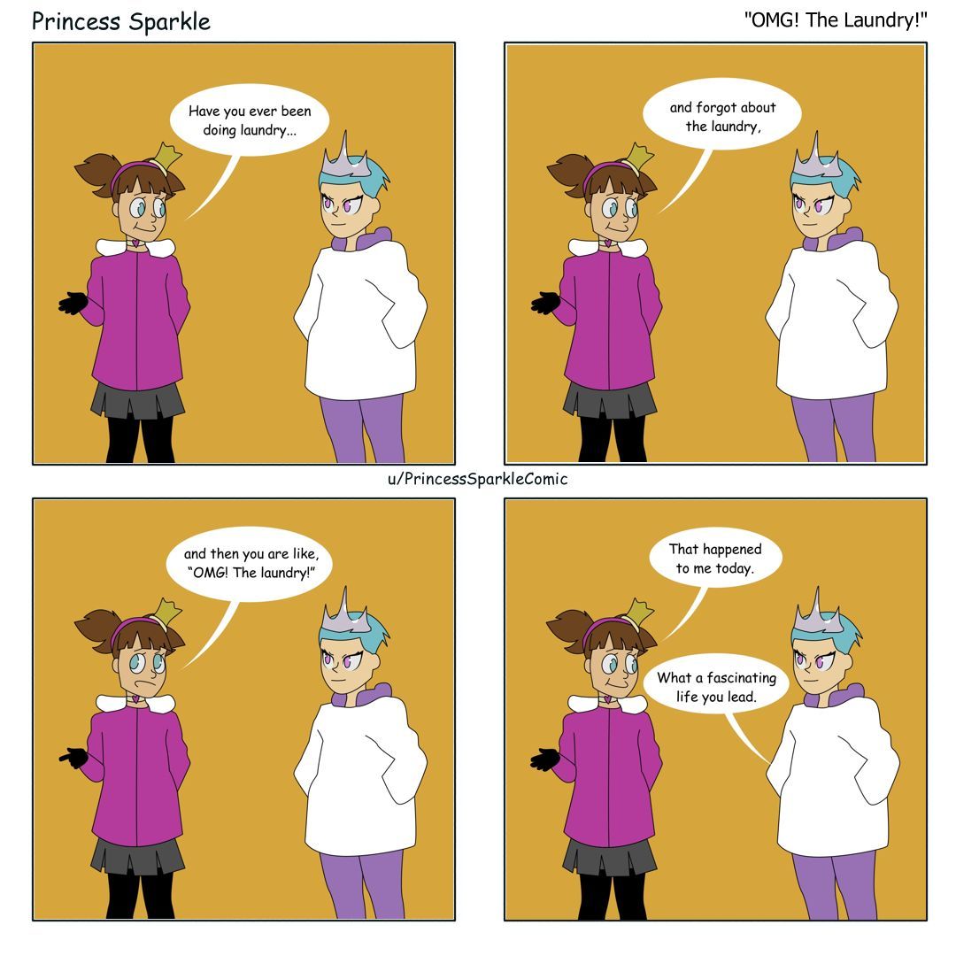 Princess Sparkle - "OMG! The Laundry!" | Scrolller