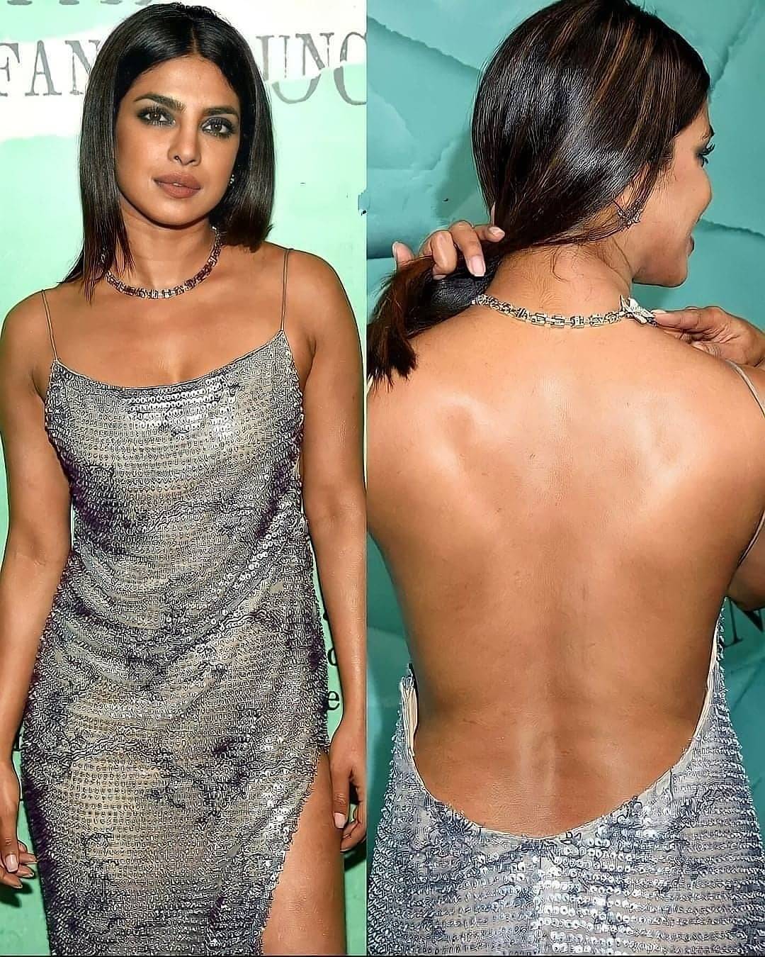 Priyanka Chopra in backless dress. | Scrolller
