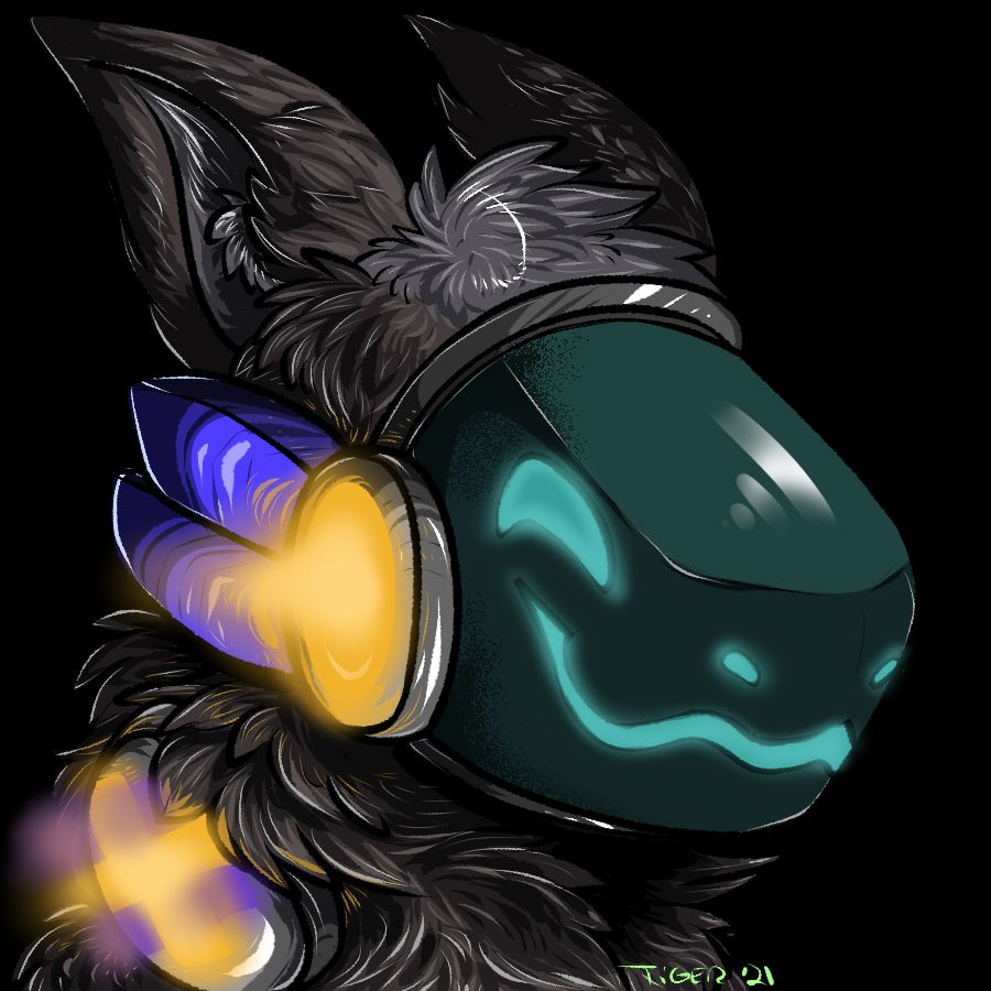 Protogen Headshot Commission (I am open for these, $20 each! Art by me, @AstroTiger38) | Scrolller