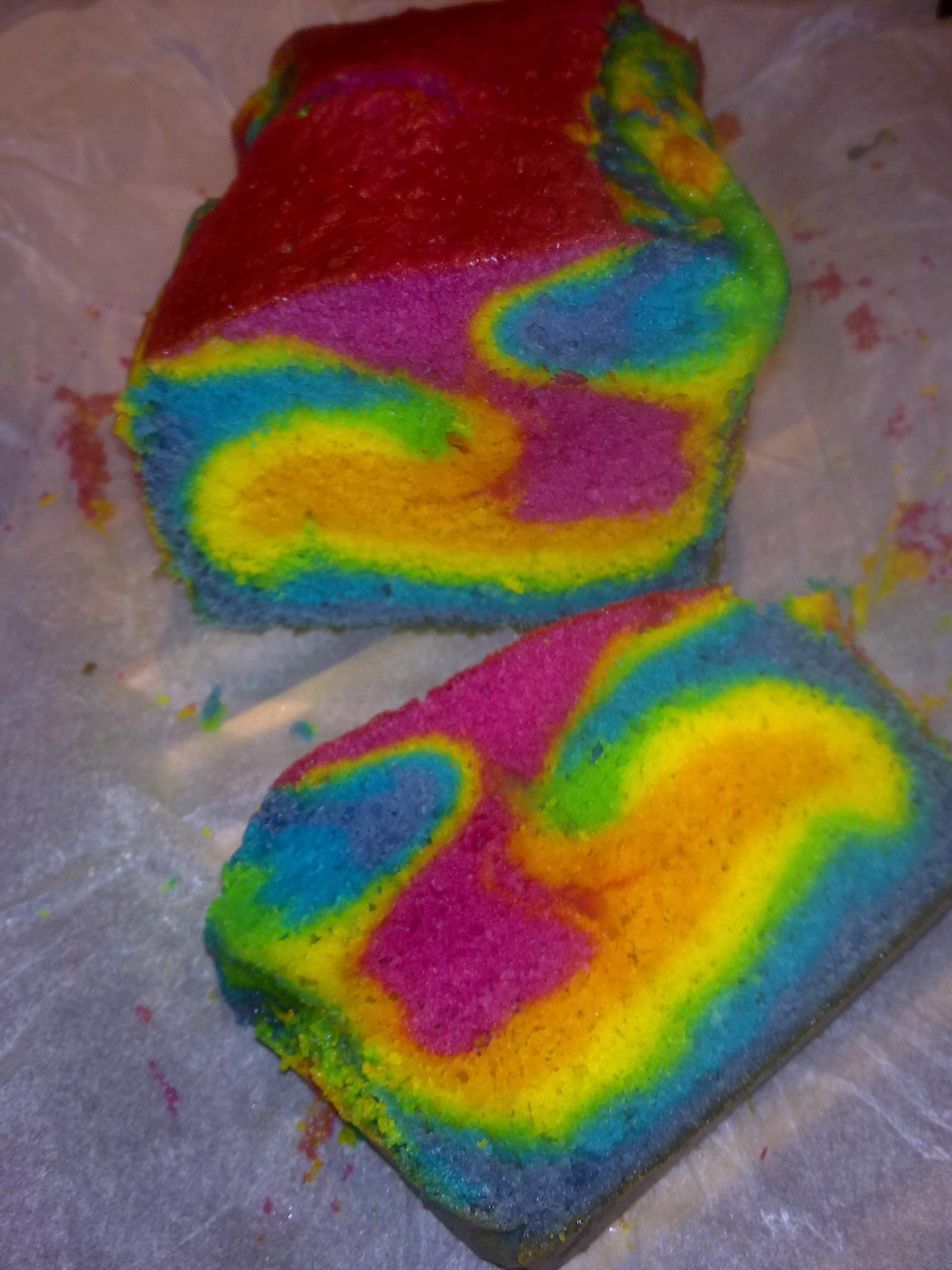 psychedelic rainbow cake! | Scrolller