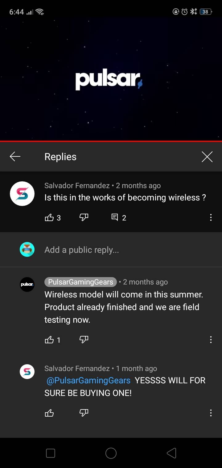 Pulsar Xlite wireless will be released in the near-future and I am very excited | Scrolller