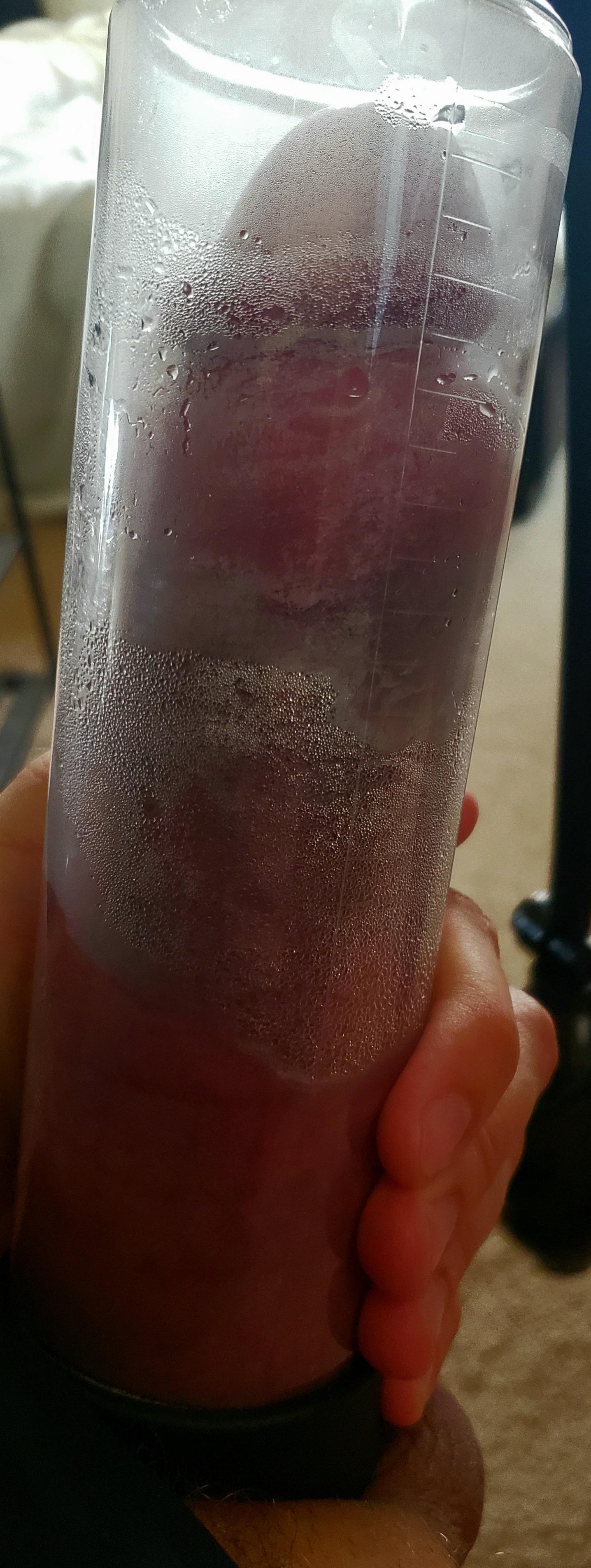 Pumping to fill over 10 inches in a 12 inch tube. It gets so fat when I pump it up.... who wants ...