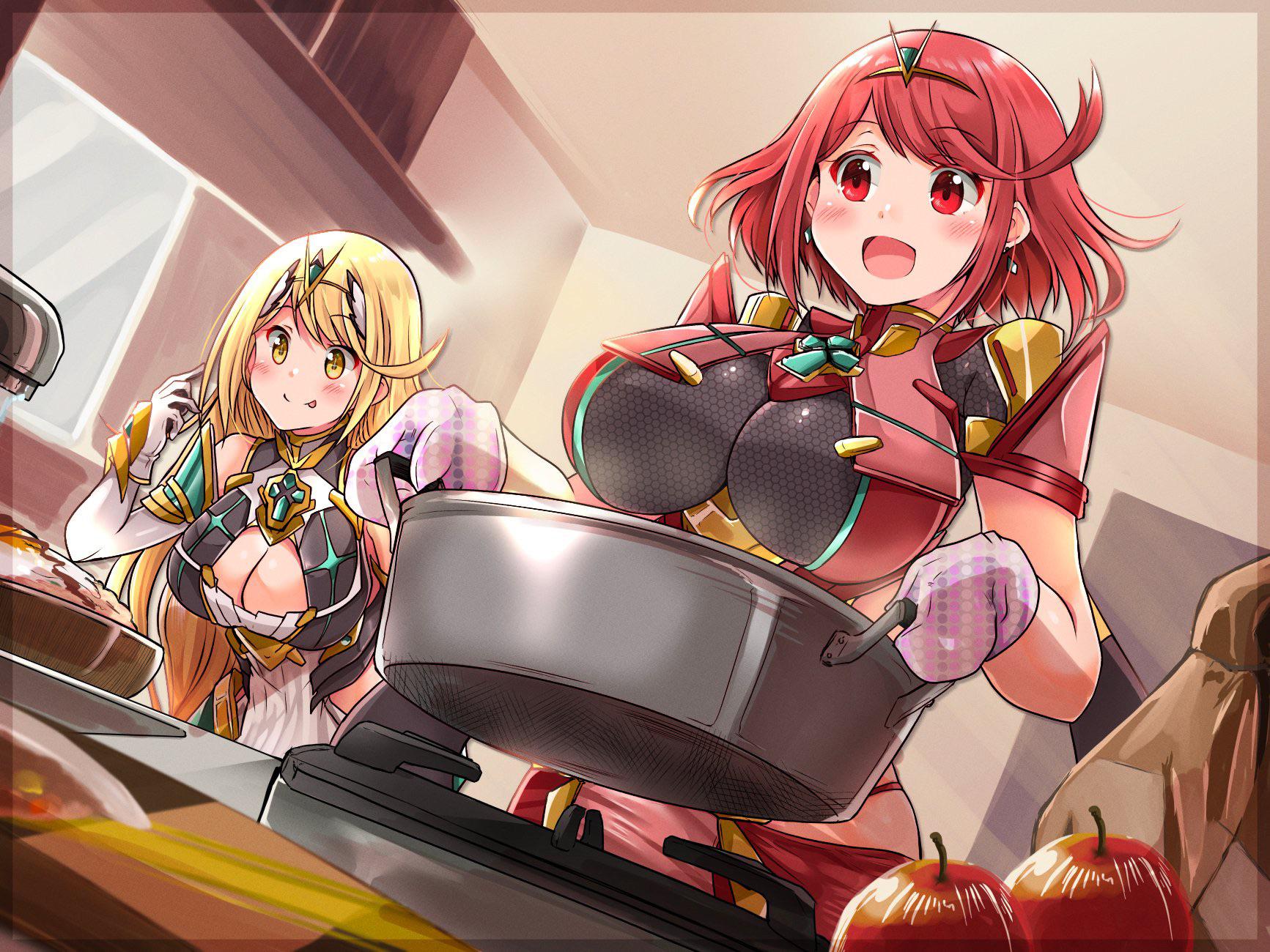 Pyra and Mythra in the kitchen | Scrolller