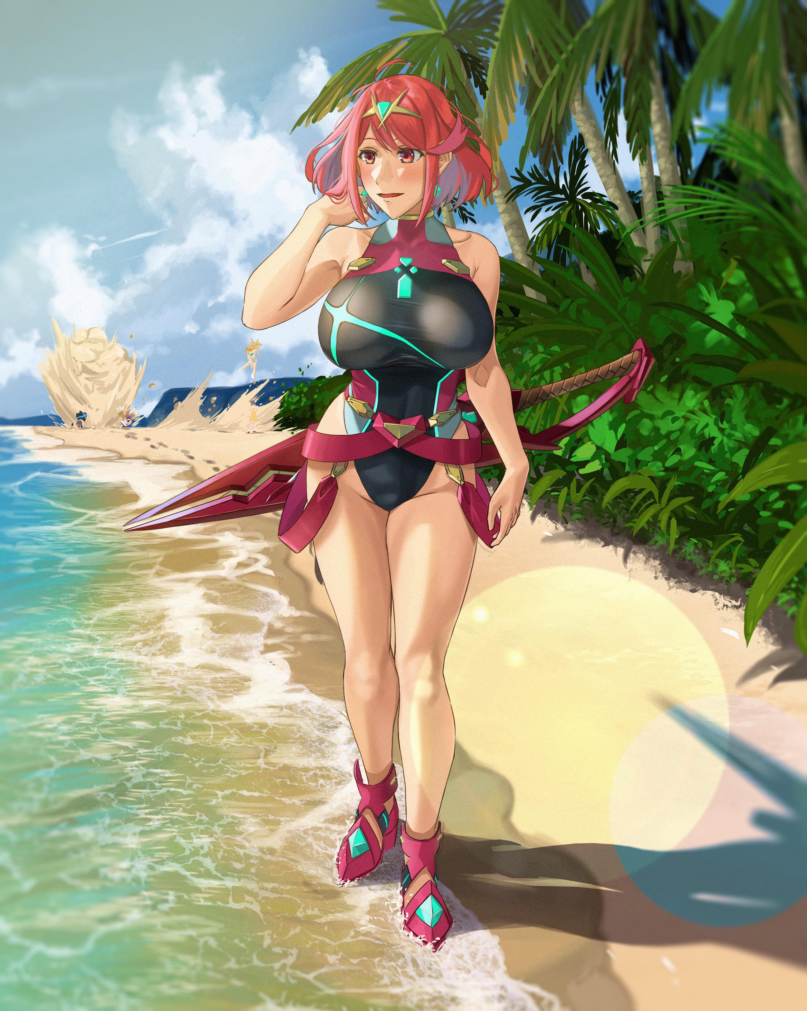 Pyra taking a stroll on the beach | Scrolller