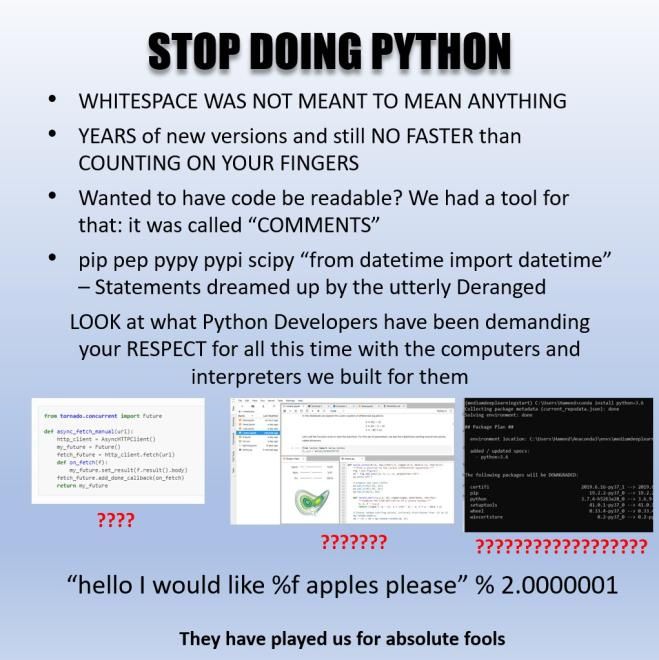 Python bad | Scrolller