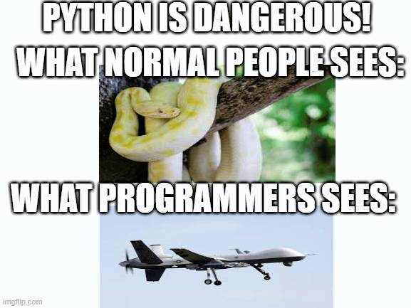 Python is dangerous! | Scrolller