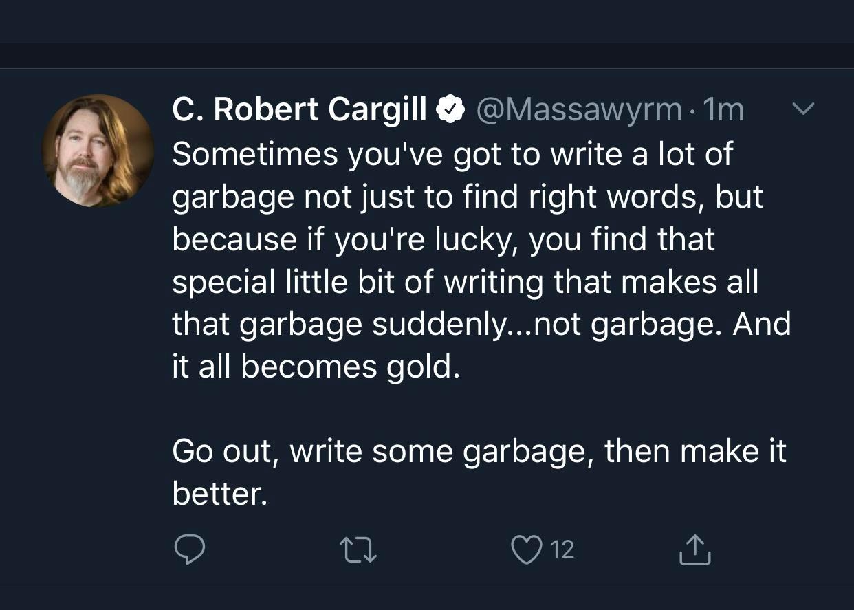 Quarantine Inspiration: Write some garbage | Scrolller