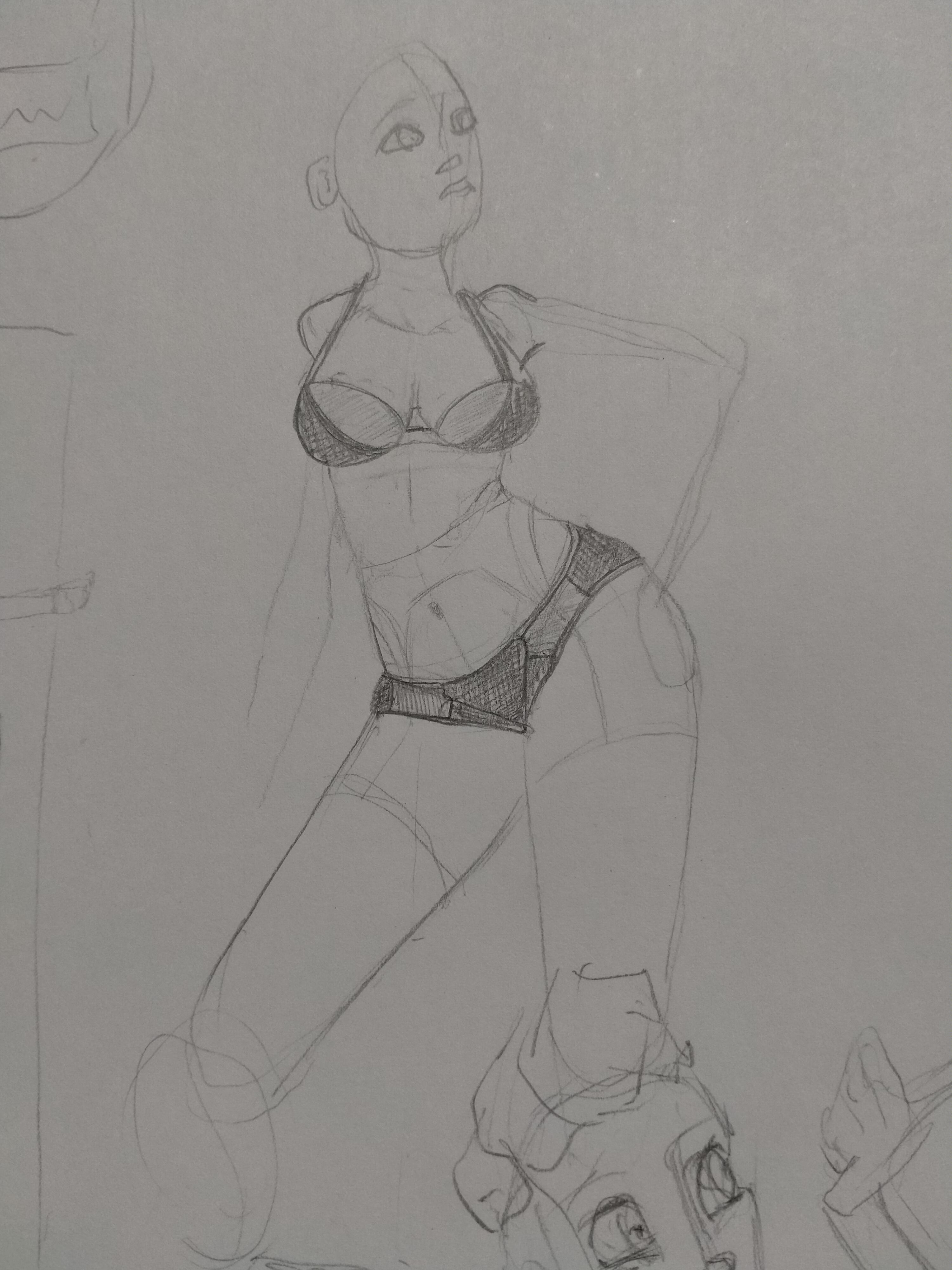 Quick lingerie sketch | Scrolller