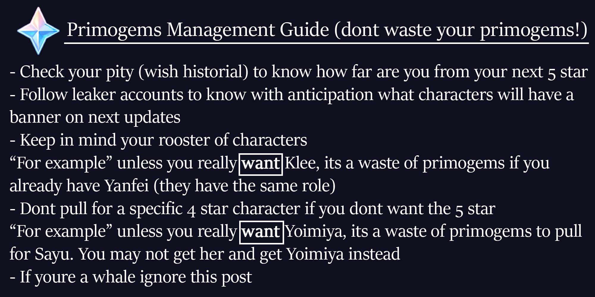 Quick Primogems Management Guide | Scrolller