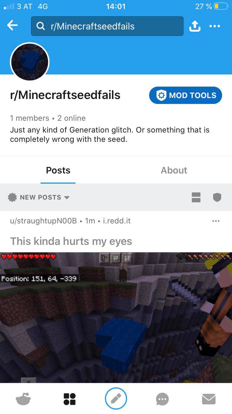 r/Minecraftseedfails is born! | Scrolller