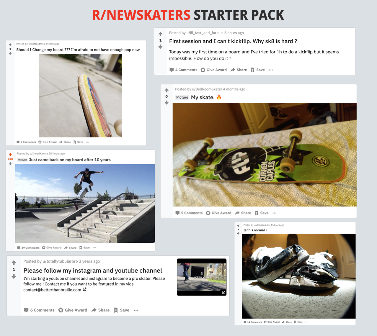 R/NewSkaters Starter pack | Scrolller