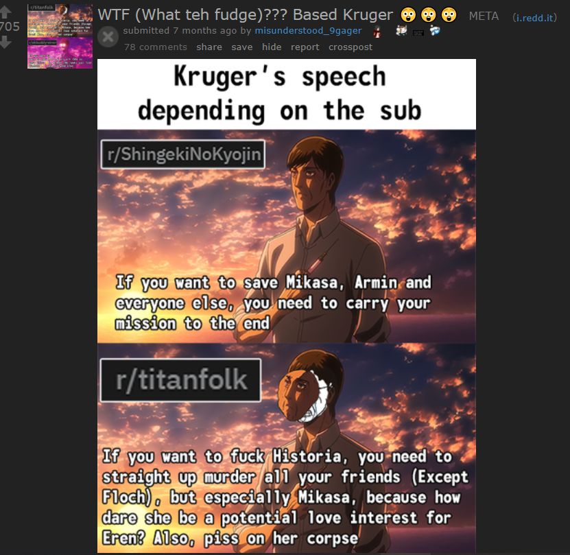 r/Okbuddyreiner had the Attack Titan all allong. | Scrolller