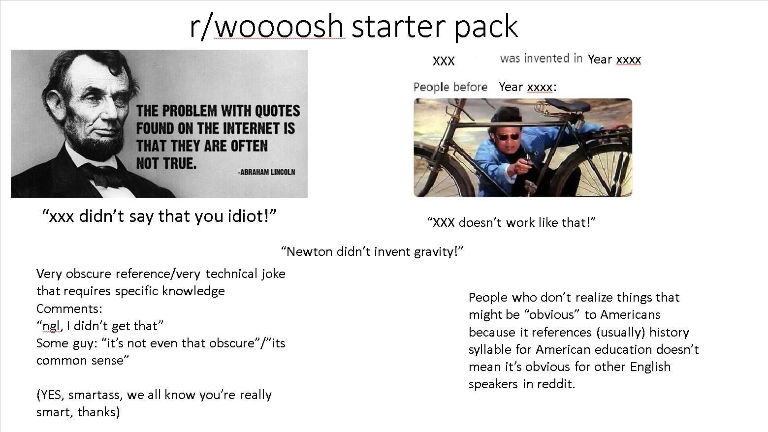 r/woooosh starter pack | Scrolller
