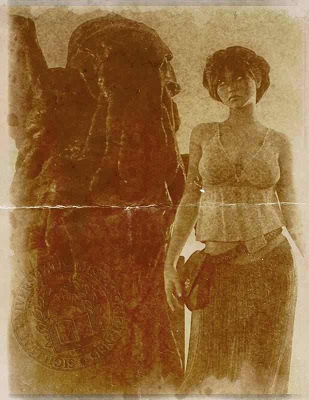 Randi Carter with Cthulhu idol, me, 2021 | Scrolller