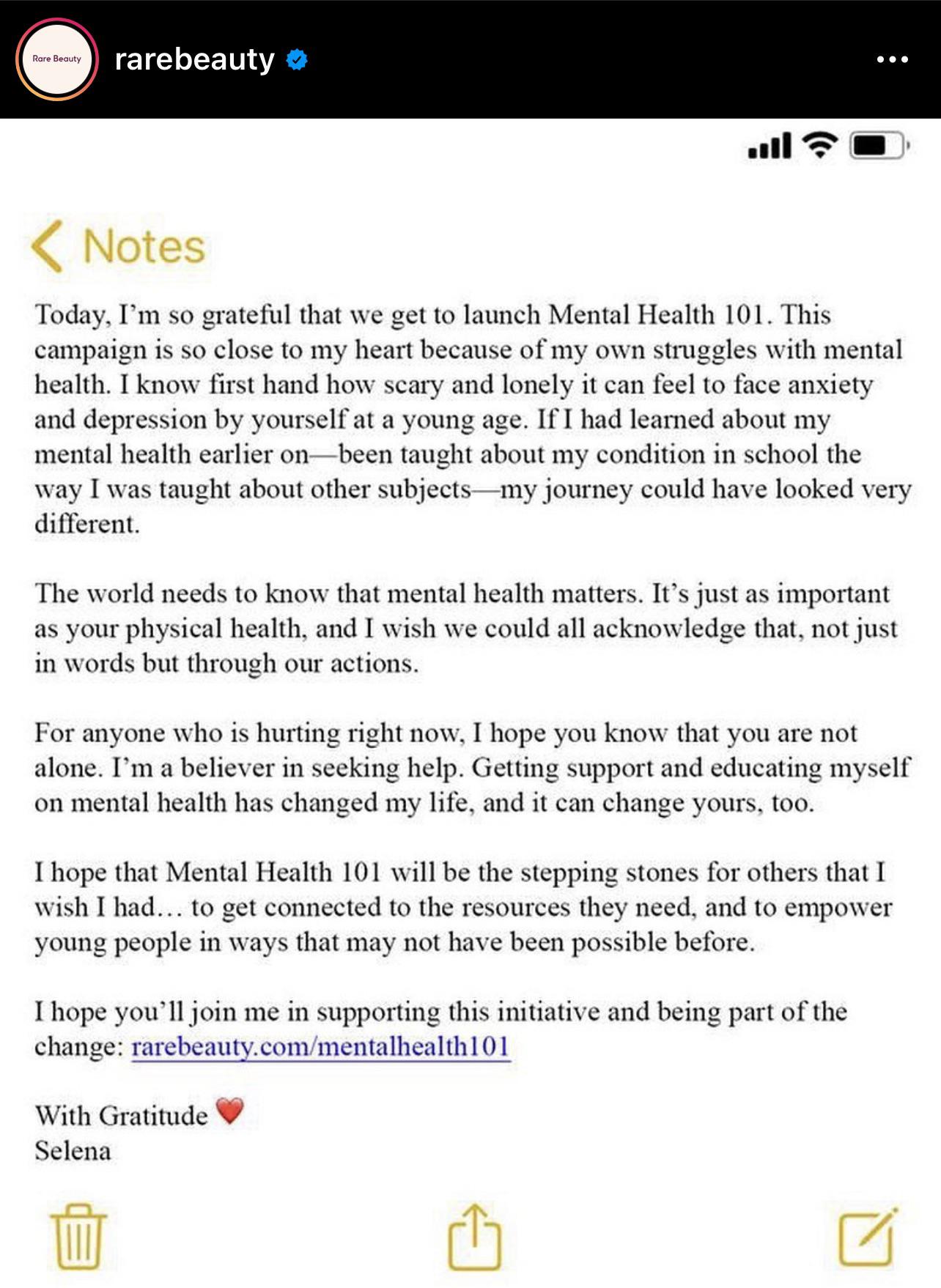 Rare Beauty launching Rare Impact Fund for Mental Health & will be ... Rare Beauty launching Rare Impact Fund for Mental Health & will be ...
