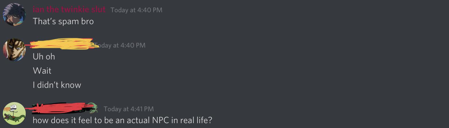 Rare discord chat | Scrolller