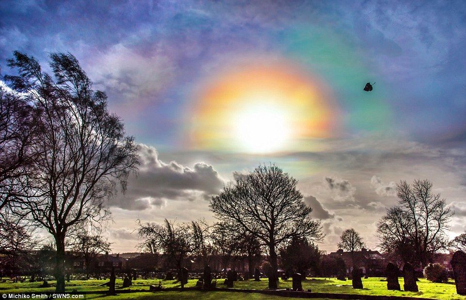 Rare "fire rainbow" clouds. Yorkshire. England | Scrolller