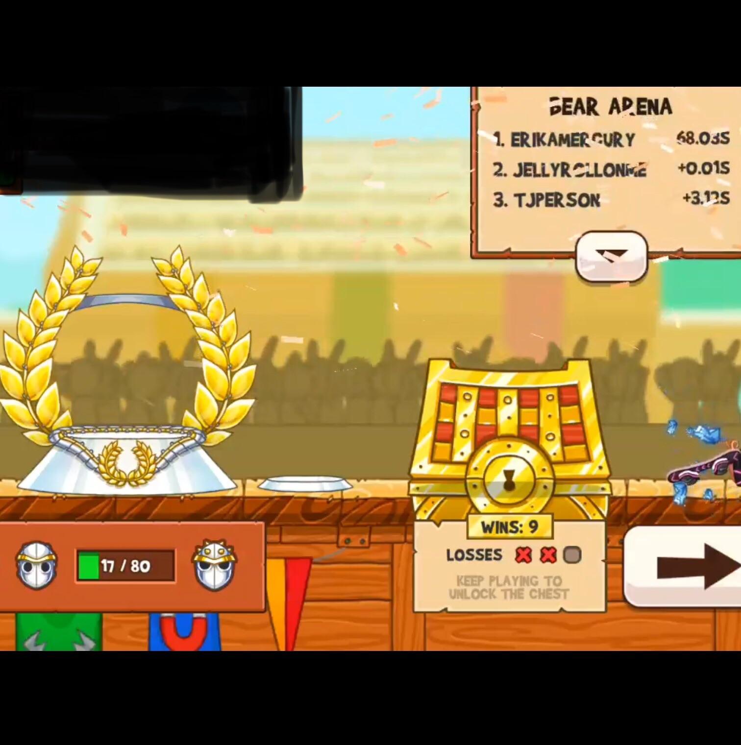 Rare moment when an arena Chest gets tipped over 👟😂 | Scrolller