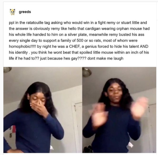 ratatouille fandom heating up | Scrolller