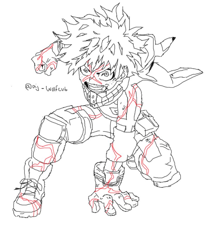rate my mouse drawn deku 1-10 | Scrolller