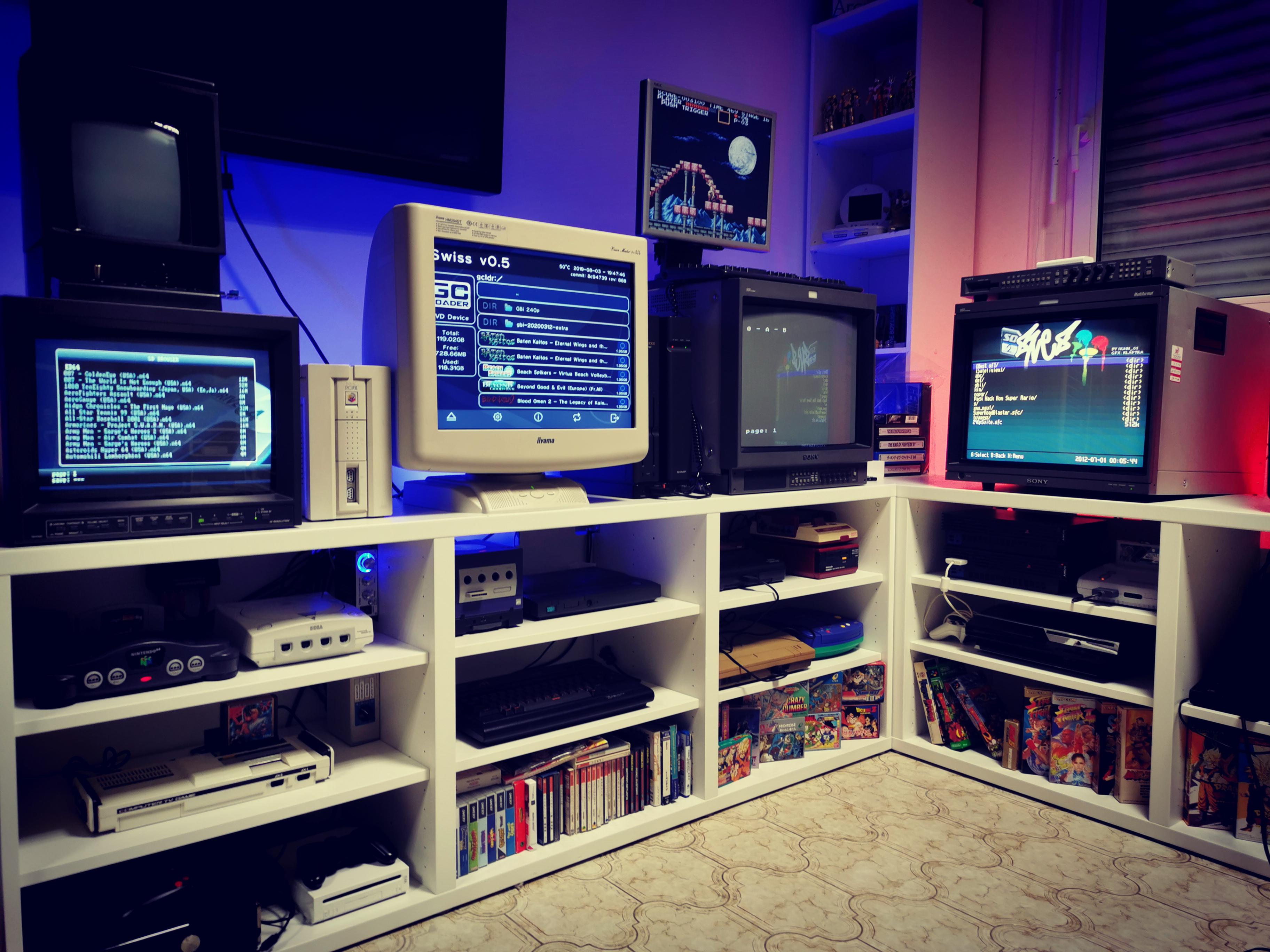 Re wiring a part of my CRT setup, only little screen for this side! | Scrolller