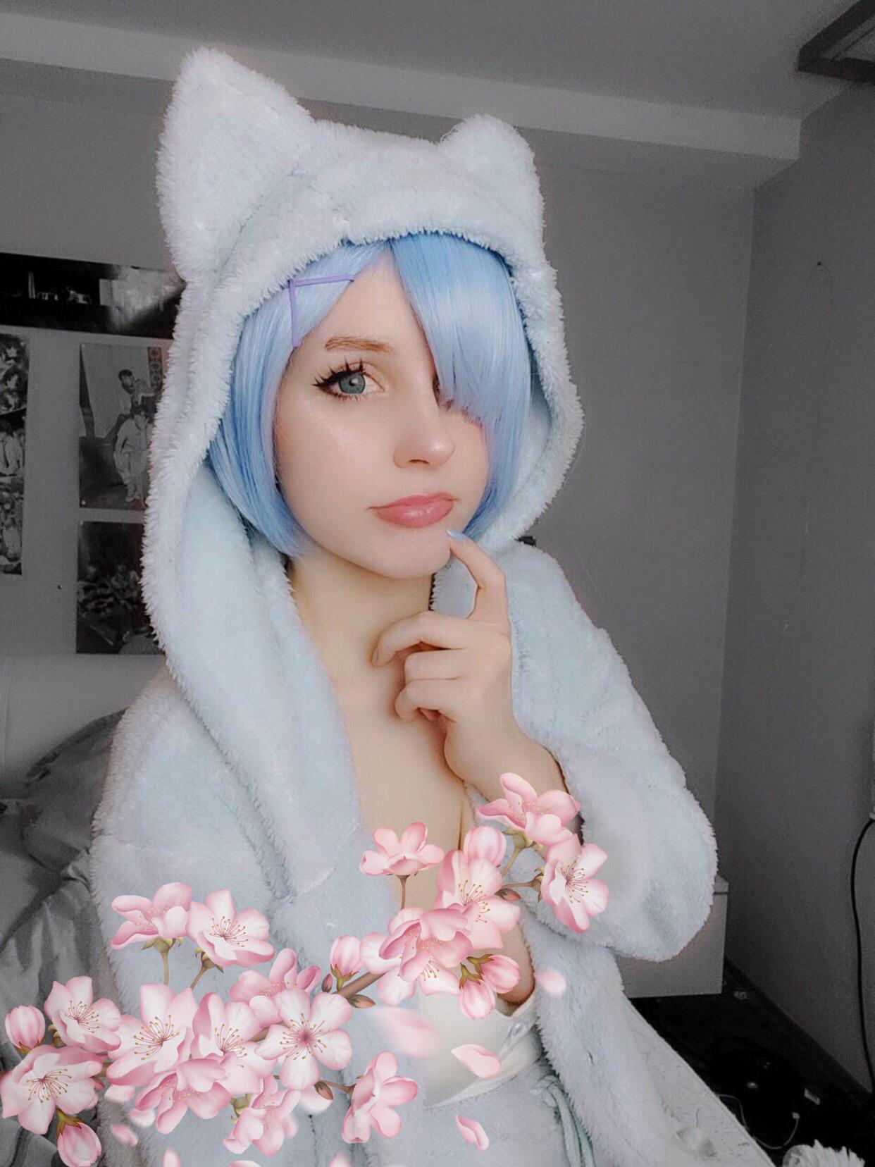 Re:Zero Rem in cat pajamas by chiiuvu (IG) | Scrolller