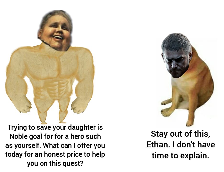 RE8 meme: The Duke vs Chris | Scrolller