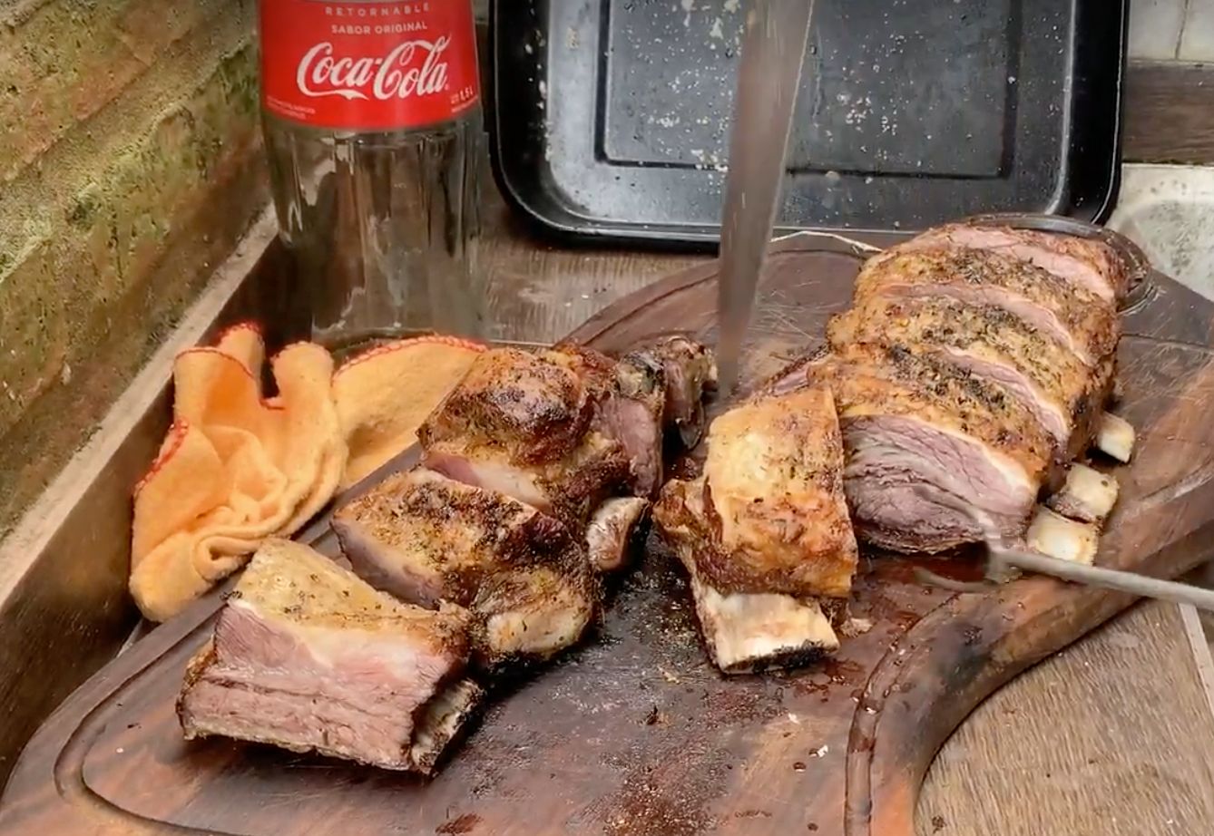 Real Argentine slow-cooked asado - yearling calf short ribs with provenzal seasoning. | Scrolller
