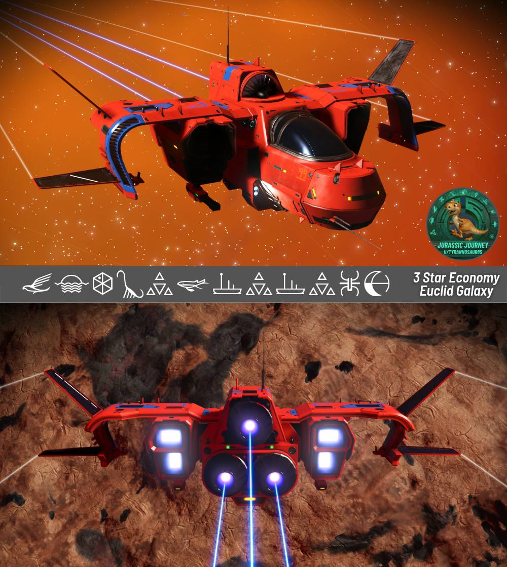 Red & Blue Serenity E-Wing Rasa Fighter. | Scrolller