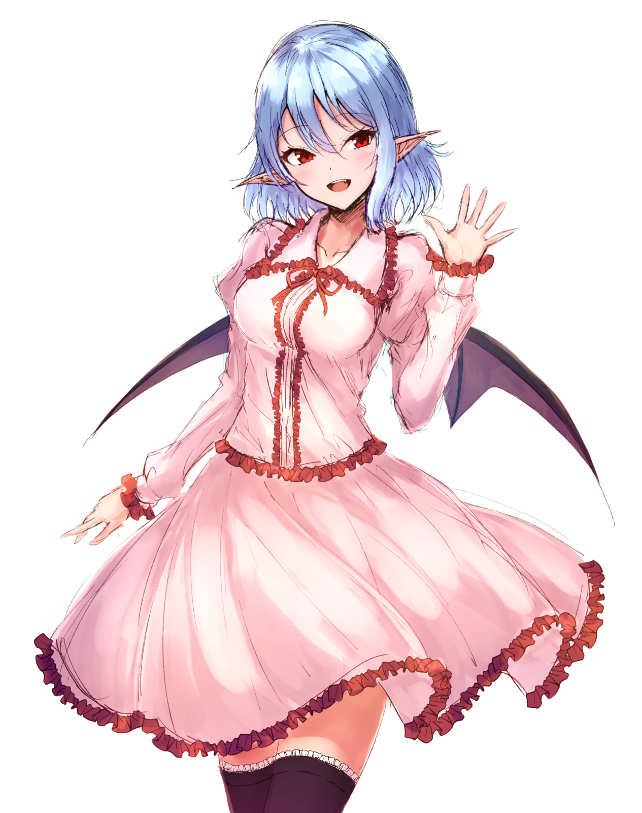 Remilia Waving Hello | Scrolller